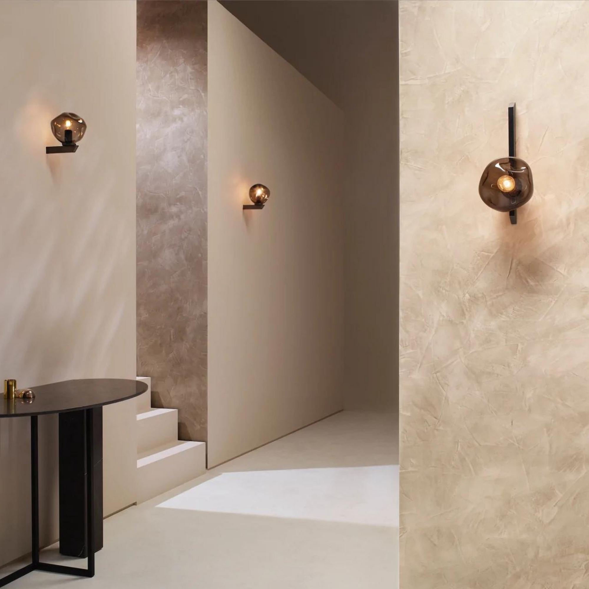 Gaia Wall Flush Light (Satin Brass & Bronze) - CTO Lighting
